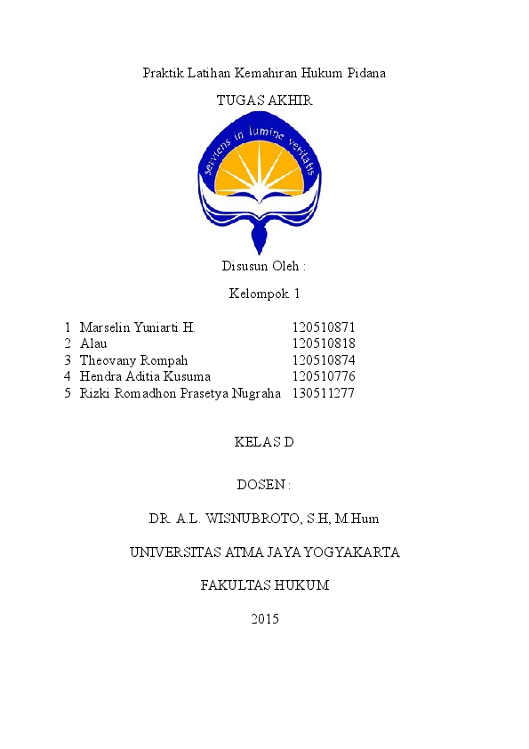 (DOC) Berkas PLKH Pidana Lengkap