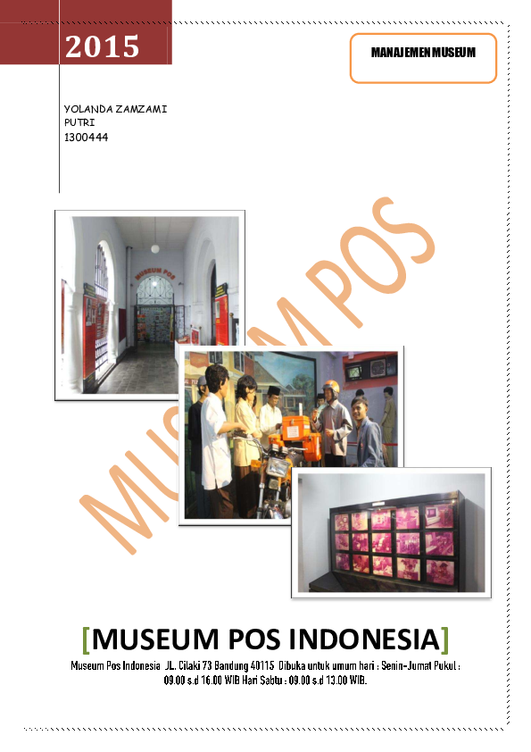 (PDF) Museum Pos Indonesia