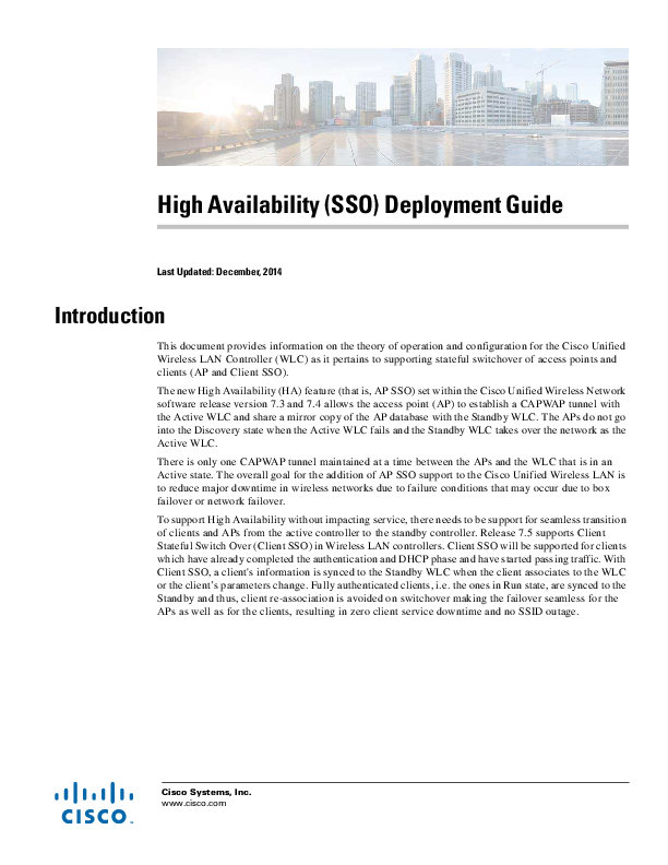 Pdf High Availability Sso Deployment Guide 5508