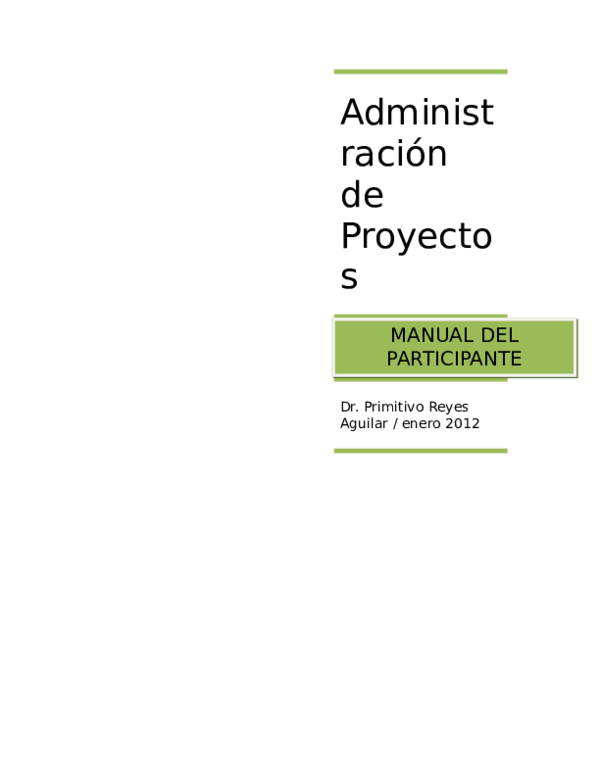 (DOC) ADMINISTRACION DE PROYECTOS