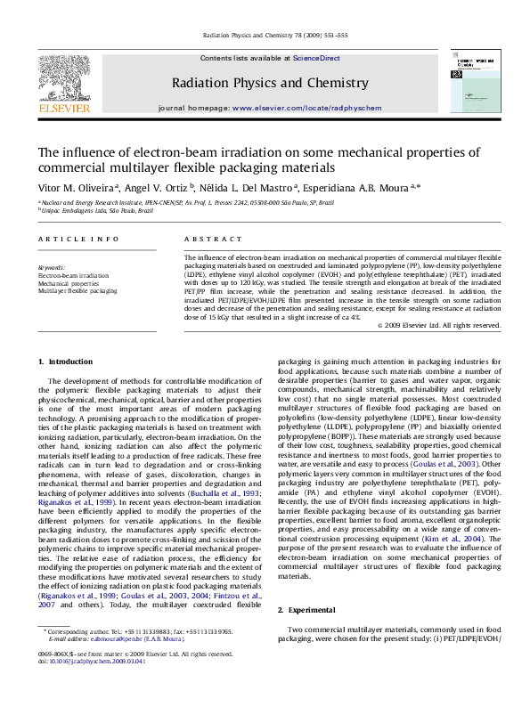 (PDF) The influence of electron-beam irradiation on some mechanical properties of commercial ...