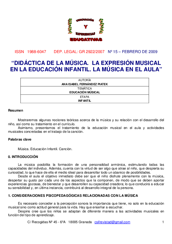 (PDF) Musica