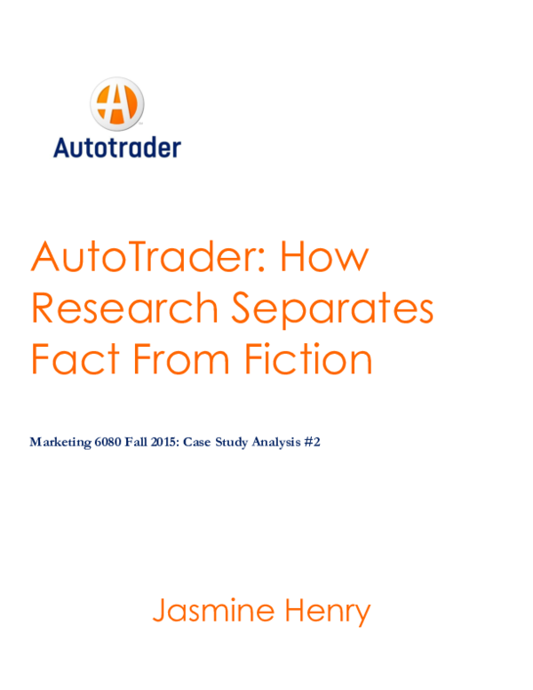 (PDF) Autotrader Case Study Analysis