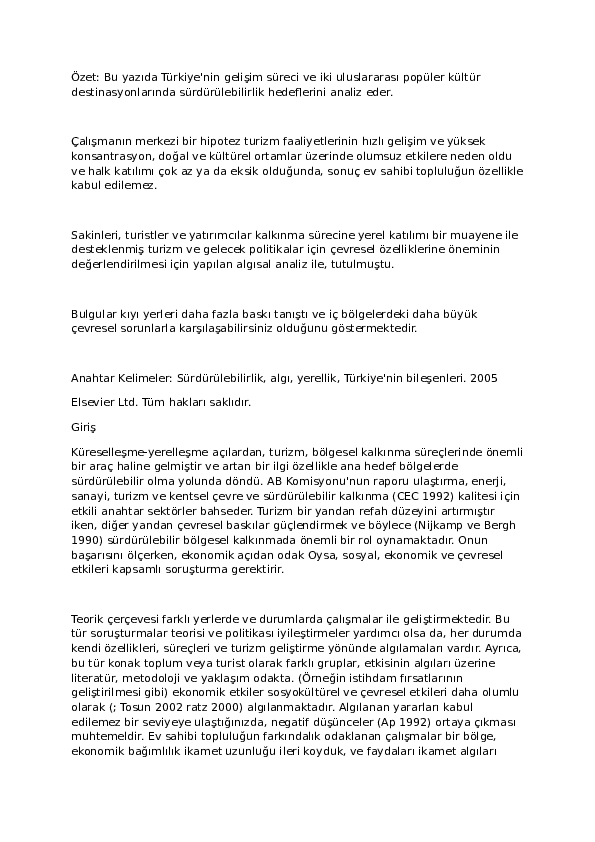 (DOC) Türkçe Makale