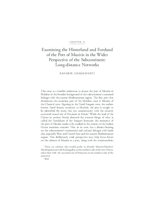 (PDF) 3 Barbarikon in the Maritime Trade Network of Early India ...