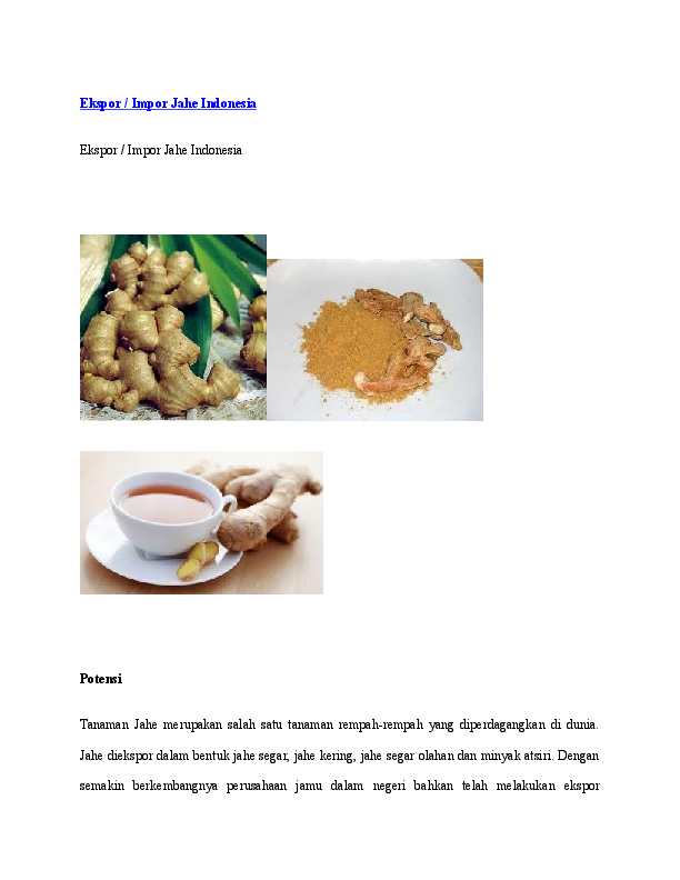 (DOC) Ekspor jahe