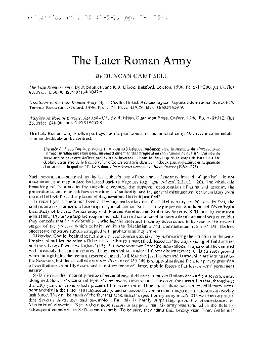 (PDF) The Later Roman Army