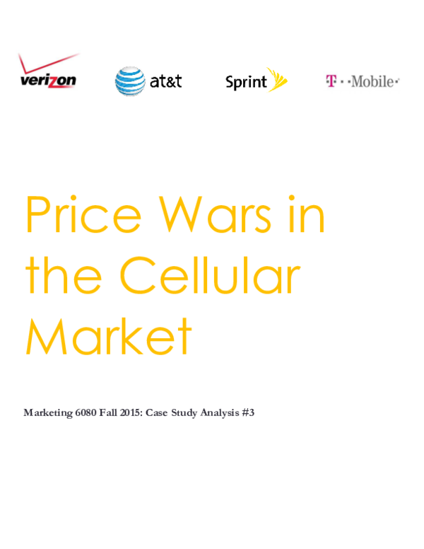 (PDF) Price Wars Case Study Analysis