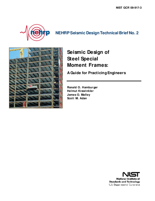 (PDF) Seismic Design of Steel Special Moment Frames: A Guide for Practicing Engineers (NIST GCR ...