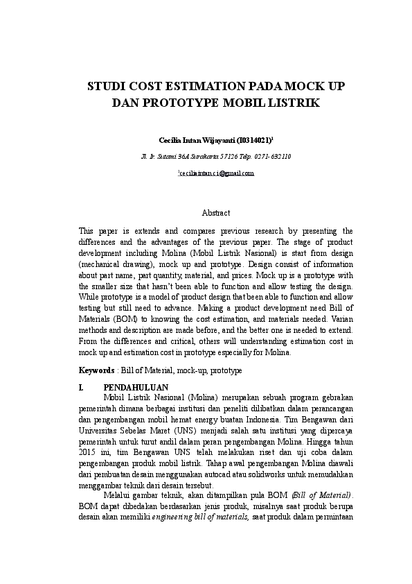 (DOC) Study Cost