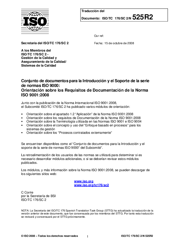 (PDF) Orientacion sobre Requisitos de Documentacion