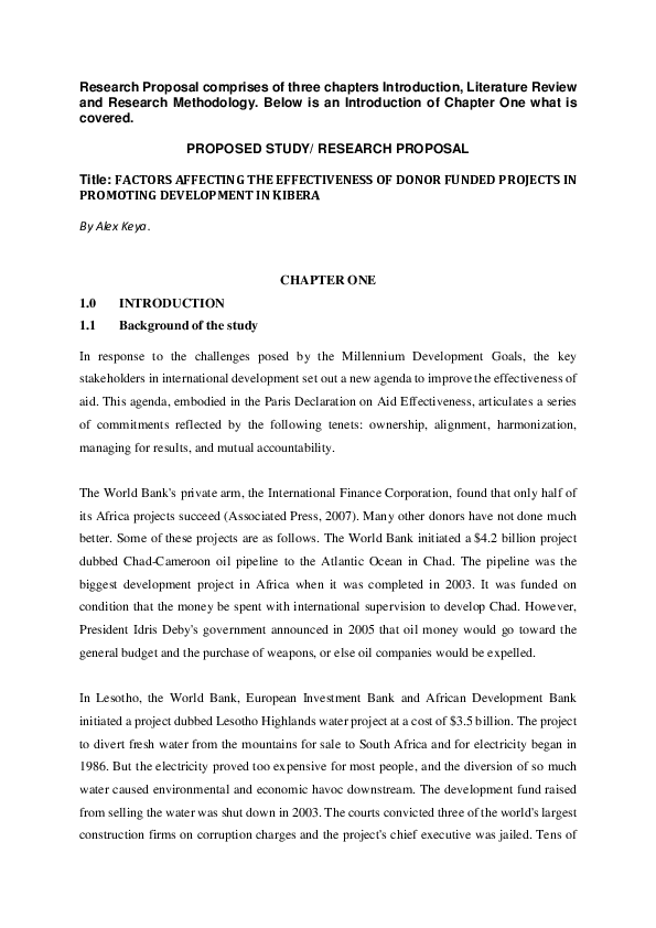 (PDF) PROPOSED STUDY