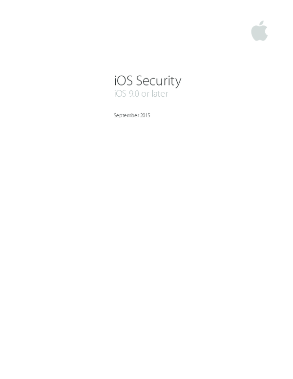 (PDF) iOS Security Architecture and Practices