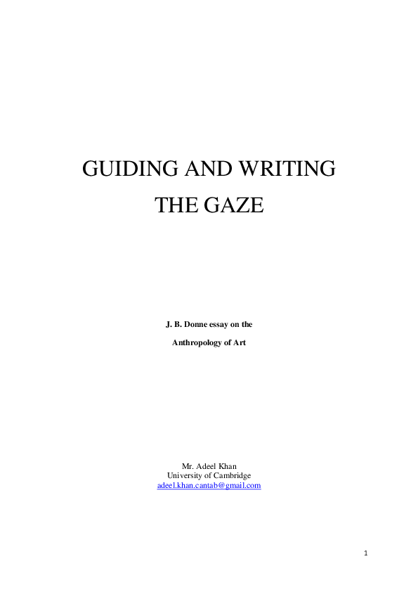 (PDF) Writing and Guiding the Gaze