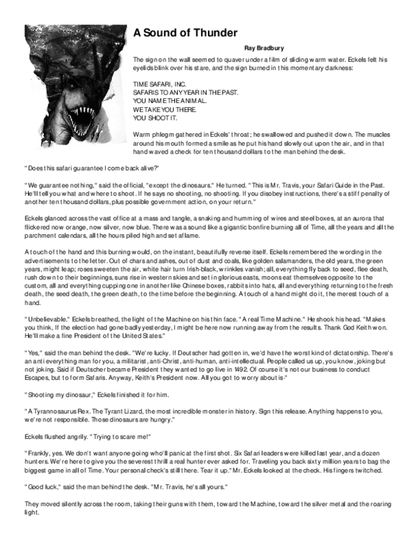 (PDF) A Sound of Thunder