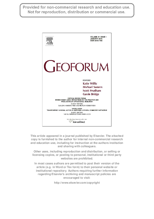 (PDF) Gender and water: Good rhetoric, but it doesn’t ‘‘count”