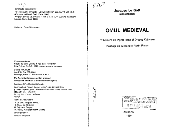 (PDF) Le Goff Omul Medieval