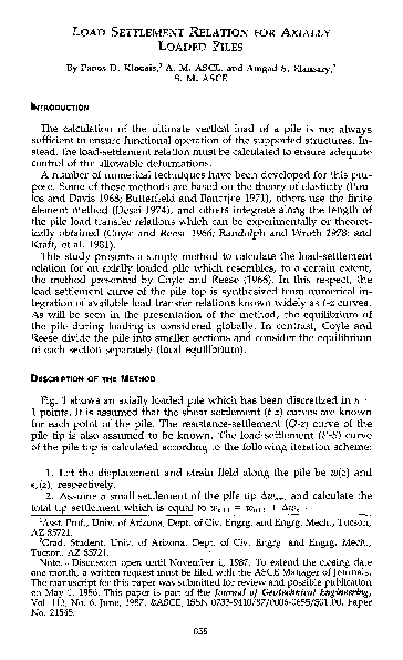 (PDF) Elansary Load Settlement Relation For Axially Loaded Piles