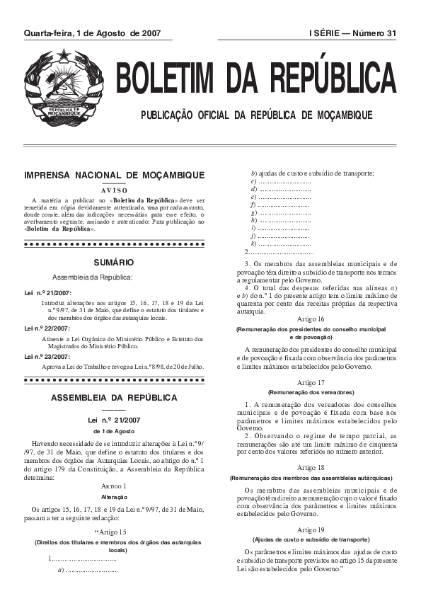(PDF) Lei do Trabalho