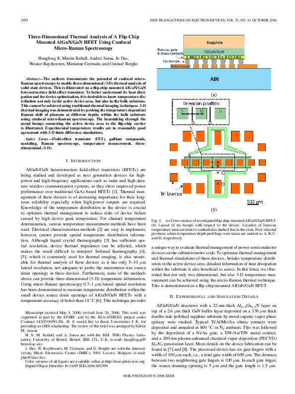 (PDF) Three-dimensional thermal analysis of a flip-chip mounted AlGaN ...