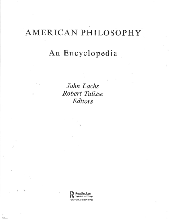 (PDF) Susan Haack as American Philosopher (2008)