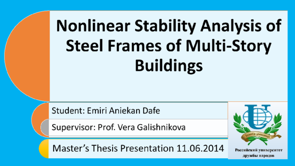 (PPT) Nonlinear Stability Analysis of Steel Frames of Multi-Story Buildings