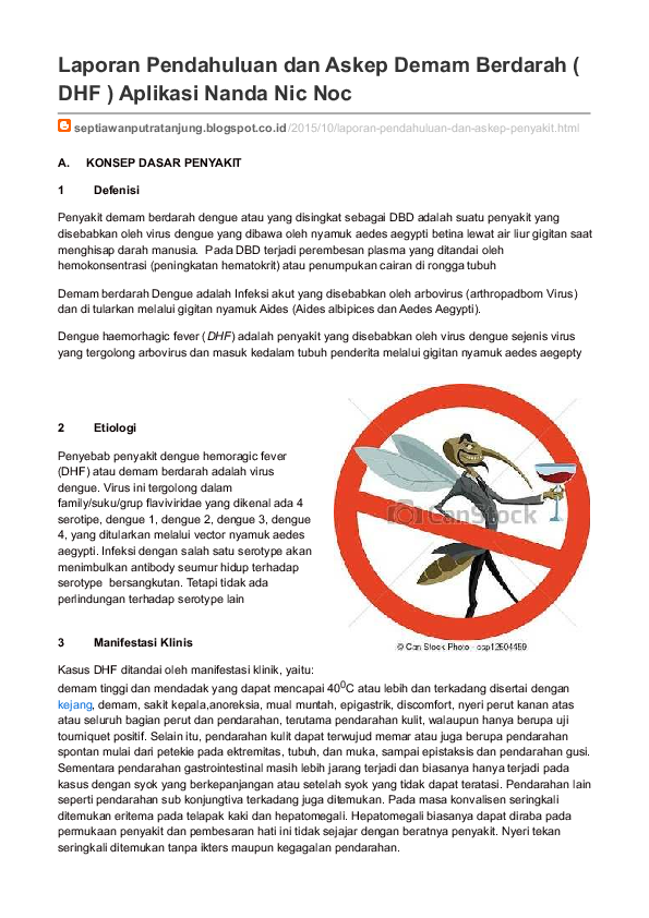 (PDF) Askep Demam Berdarah DHF Aplikasi Nanda Nic Noc
