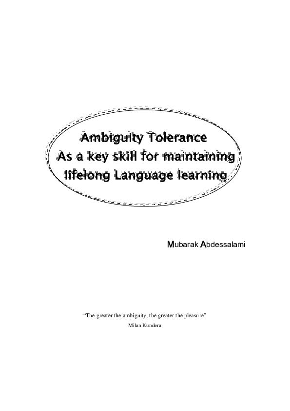 (PDF) Ambiguity tolerance as a key skill for maintaining lifelong ...