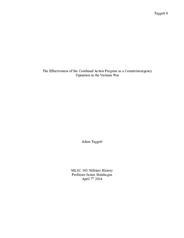 (DOC) The Effectiveness of the Combined Action Program as a ...