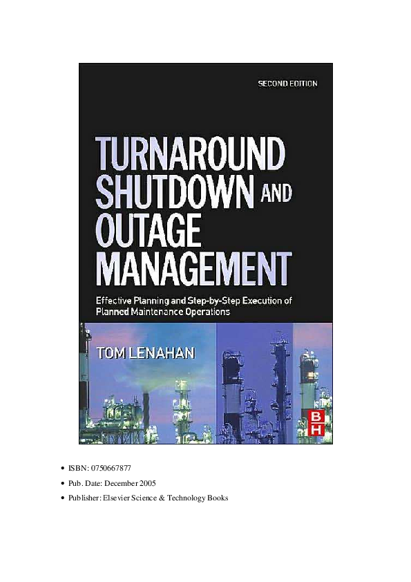 (PDF) LENAHAN Turnaround Shutdown and Outage Management