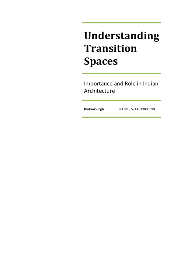 (PDF) Understanding Transition Spaces