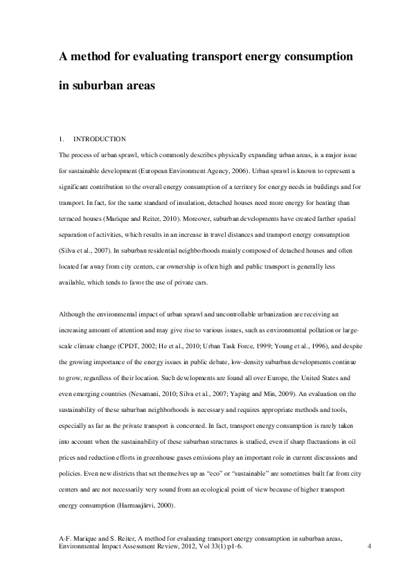 (PDF) A method to assess transport consumptions in suburban areas ...