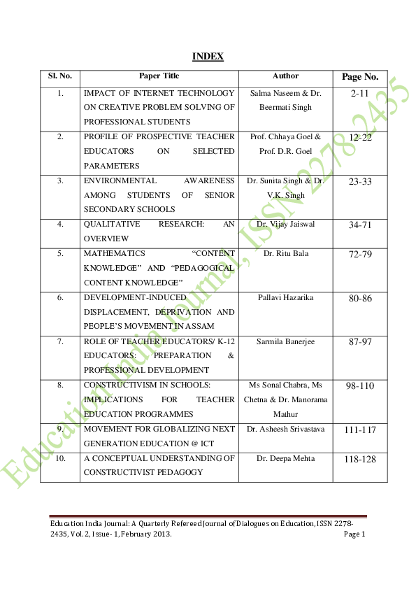 (PDF) MATHEMATICS “CONTENT KNOWLEDGE” AND “PEDAGOGICAL CONTENT KNOWLEDGE”