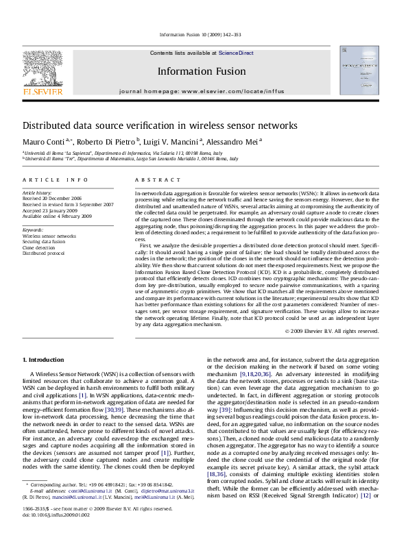(PDF) Information Fusion
