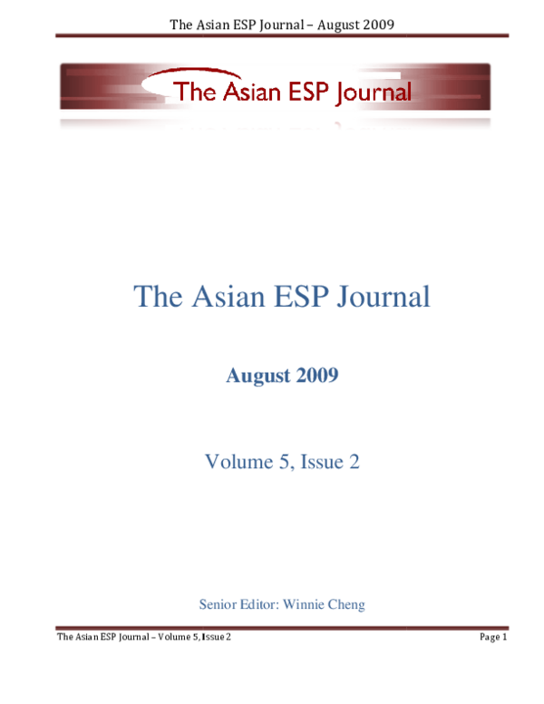 (PDF) Needs Analysis for Developing an ESP Writing Course for Foreign ...