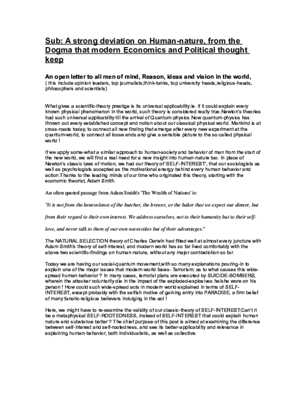 (DOC) Human-Nature; A different view