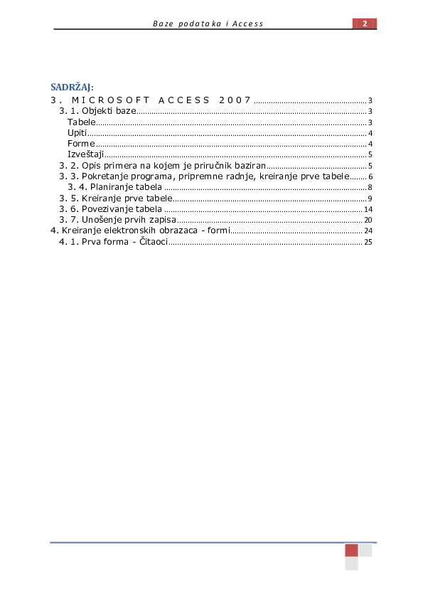 (PDF) Baze podataka i Access