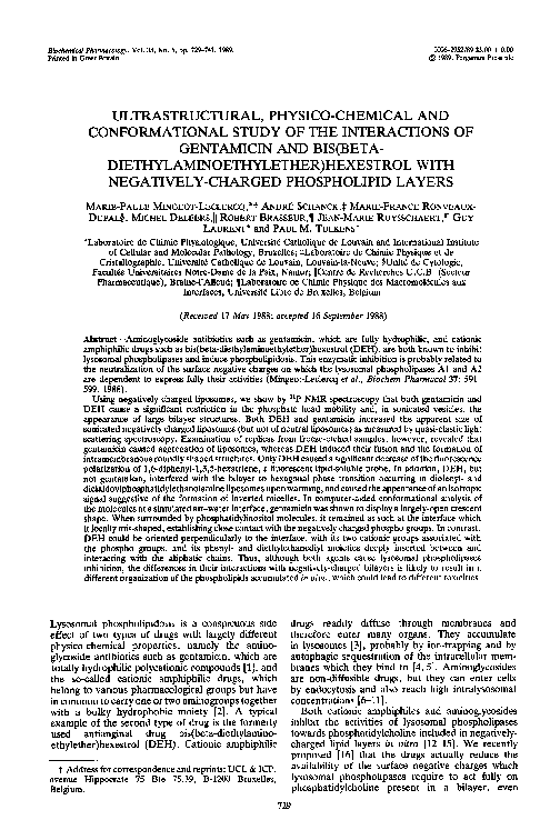 (PDF) Ultrastructural, physico-chemical and conformational study of the ...
