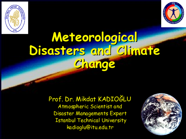 (PPT) Meteorological Disasters and Climate Change