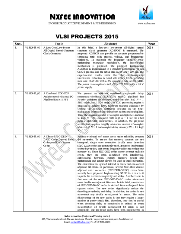 (PDF) VLSI IEEE Projects 2015
