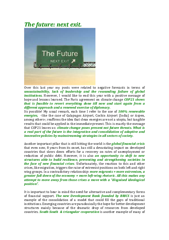 (PDF) The future: next exit.
