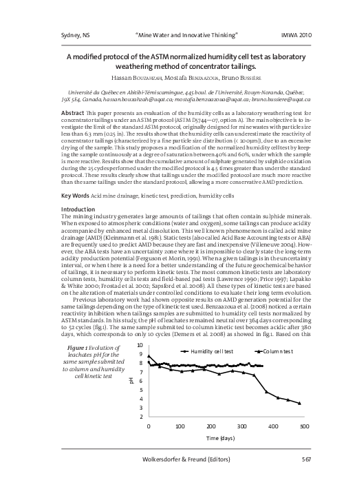 (PDF) A modified protocol of the ASTM normalized humidity cell test as ...