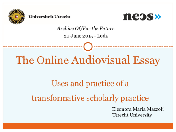 The Online Audiovisual Essay