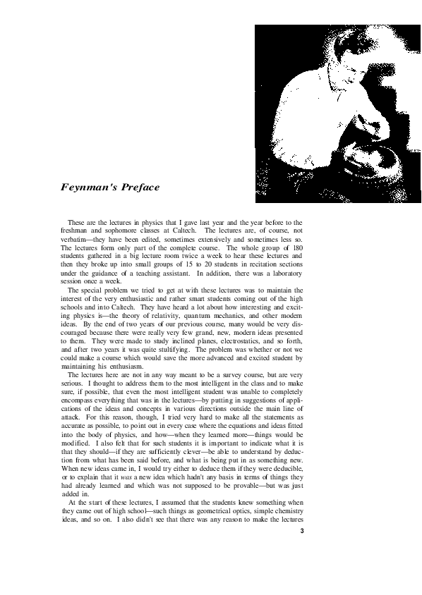 (PDF) Feynman Lectures on Physics Volumes 1 2 3 Feynman Leighton and Sands