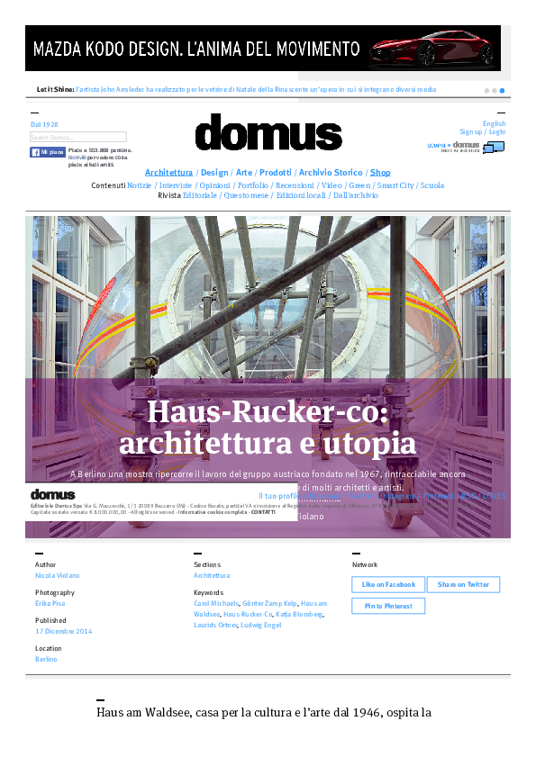 (PDF) Haus-Rucker-co: architecture and utopia