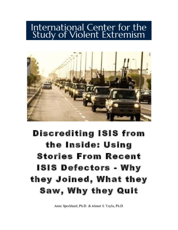 (PDF) Discrediting ISIS from the Inside: Using Stories From Recent ISIS ...