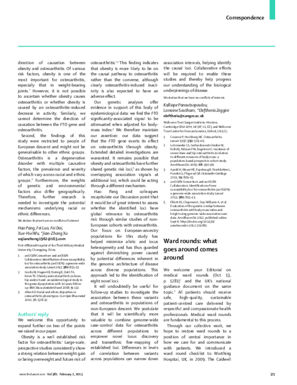 (PDF) Ward rounds: what goes around comes around | Roselle Herring ...