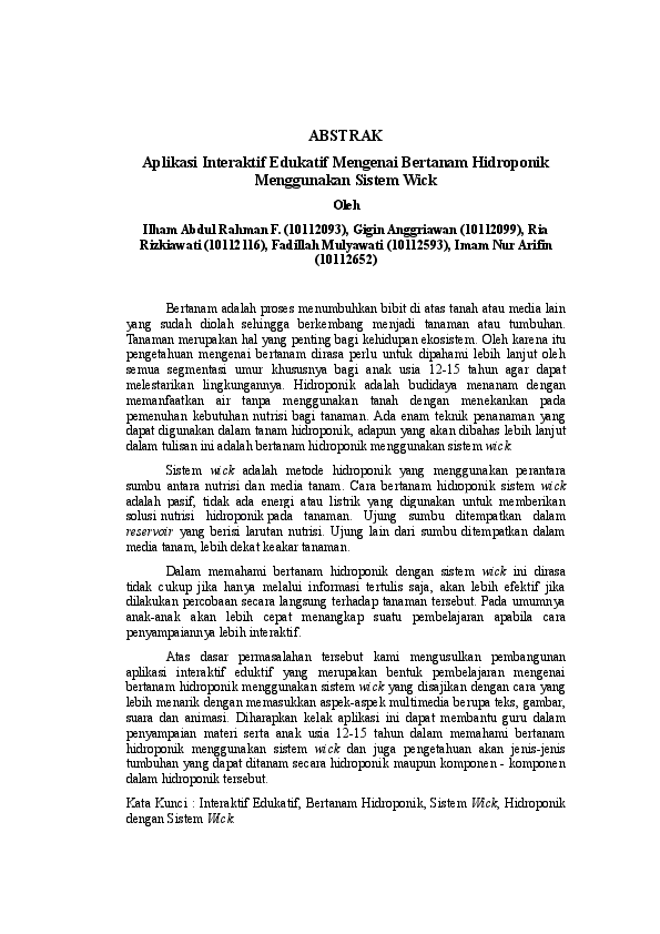 (DOC) Abstrak Media Pembelajaran Interaktif