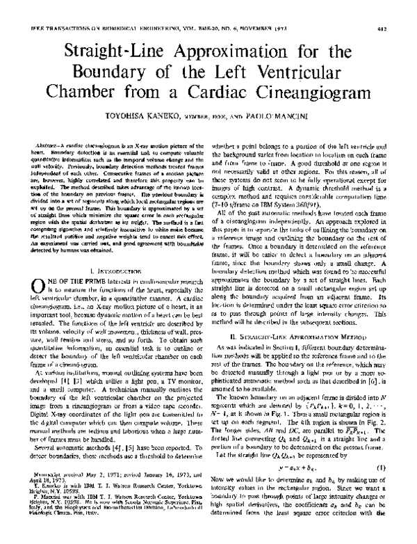 (PDF) Straight-Line Approximation for the Boundary of the Left ...