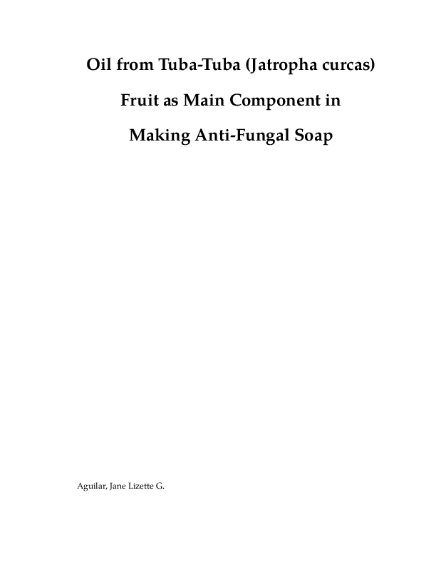 (DOC) Oil from Tuba Tuba Jatropha curcas Fruit as Main Component in ...